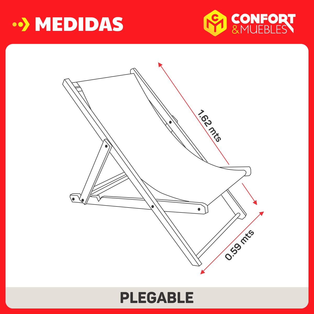 Reposeras - Confort & Muebles - Tienda Online de Productos de Madera ...